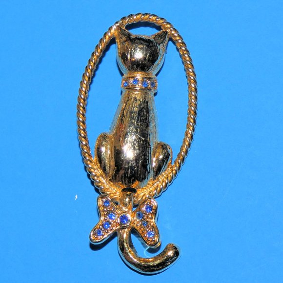 AAI | Jewelry | Vintage Signed Aai Cat Brooch Pin Articulated Moving ...